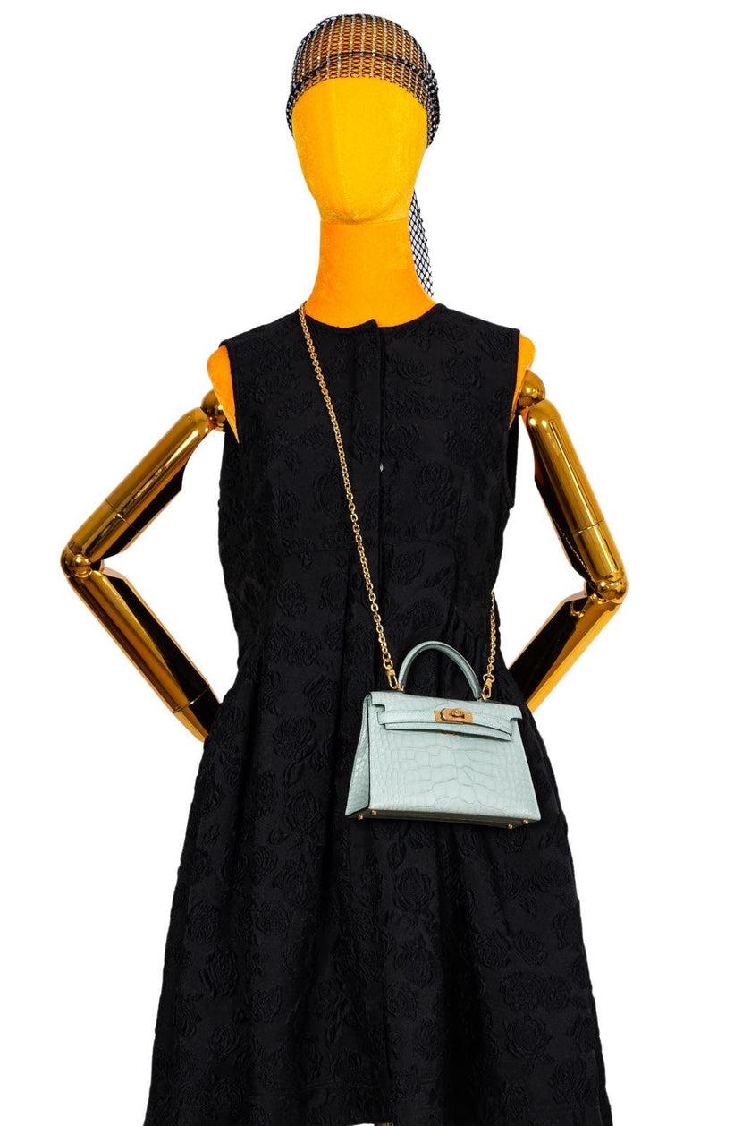 Hermès Kelly 20 Mini Ii Sellier Vert Deau Matte Alligator Bag Gold