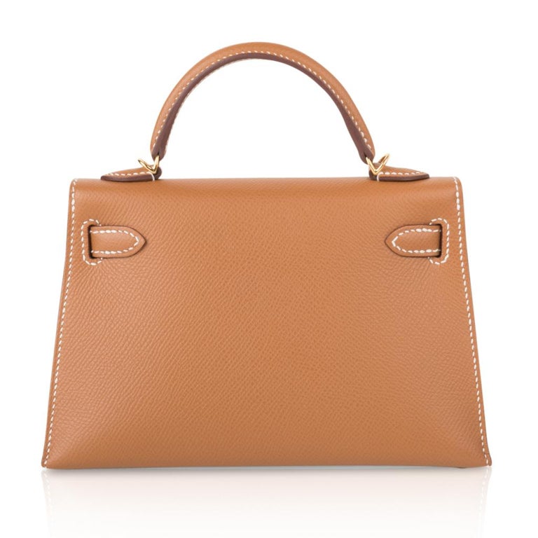 Hermes Kelly 20 Sellier Mini Kelly II Gold Epsom Gold Hardware For Sale ...