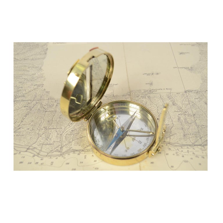 Magnetic Compass for Topographers Made of Brass at 1stDibs