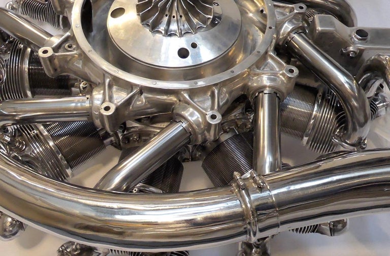 Airplane Radial Engine Sculpture Nine Cylinder "R-985 Wasp Jr" For Sale ...