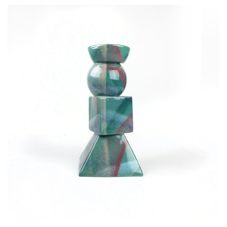 Post-Modern Sculptural Ceramic Vase For Sale at 1stDibs