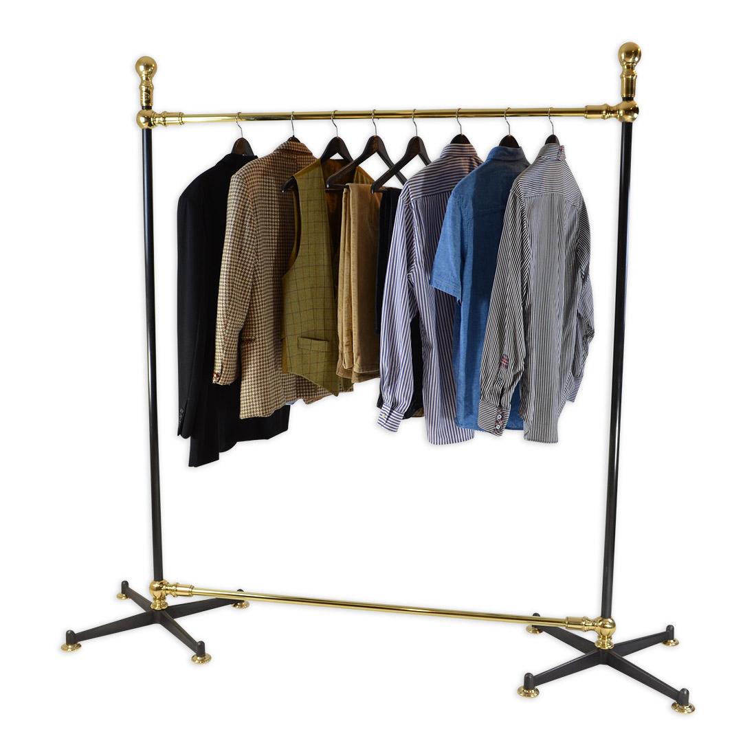 Free-Standing Clothes Rail/Clothes Rack, Solid Brass, Steel, Cast Iron ...