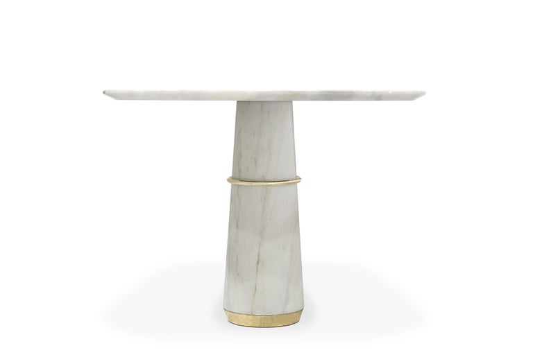Contemporary Modern Agra 4 Seat Dining Table by Brabbu For Sale at 1stDibs