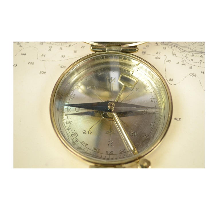 Magnetic Compass for Topographers Made of Brass at 1stDibs