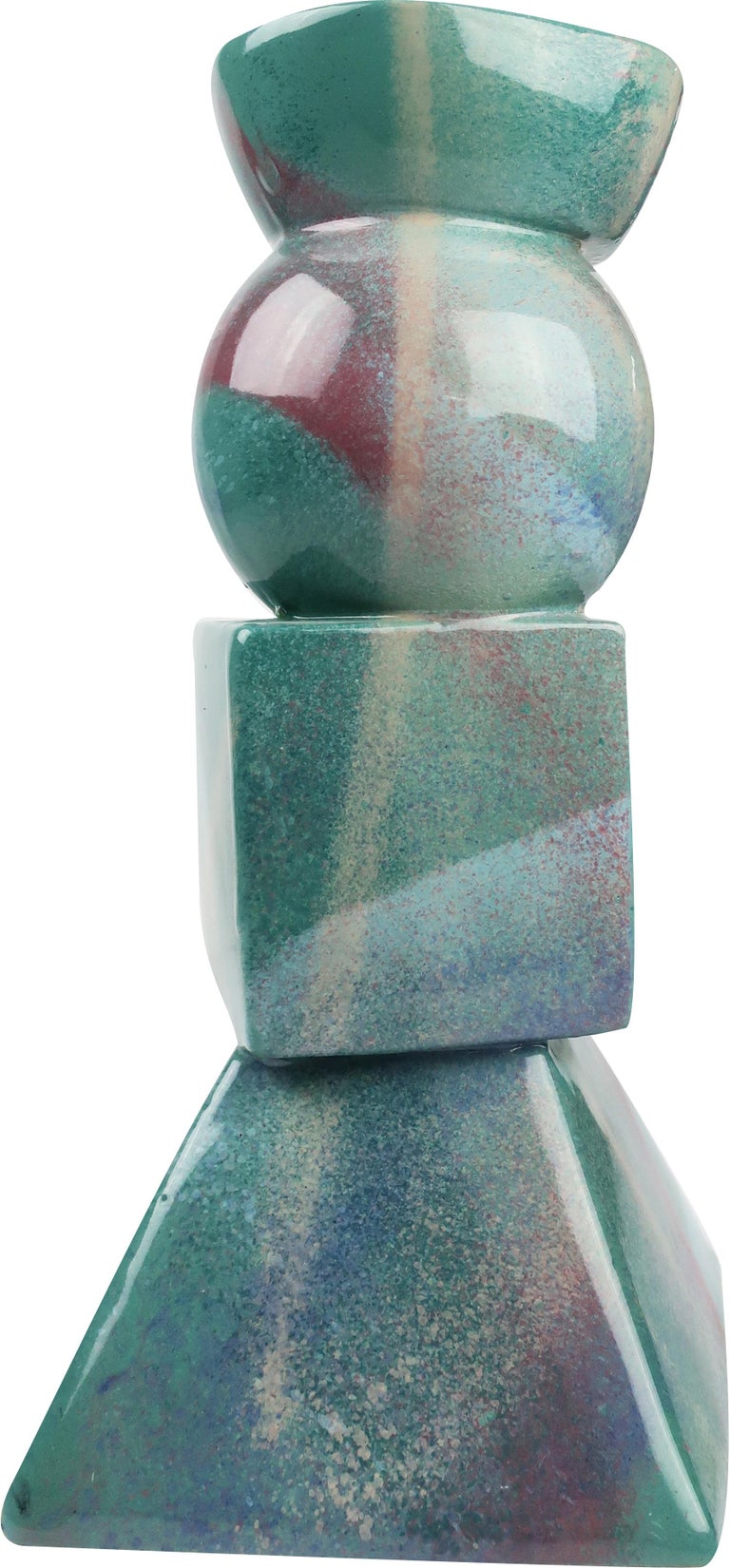 Post-Modern Sculptural Ceramic Vase For Sale at 1stDibs