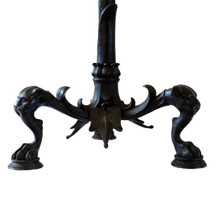Pair of Italian Neapolitan Bronze Greco Roman Candelabra, circa 1840 ...