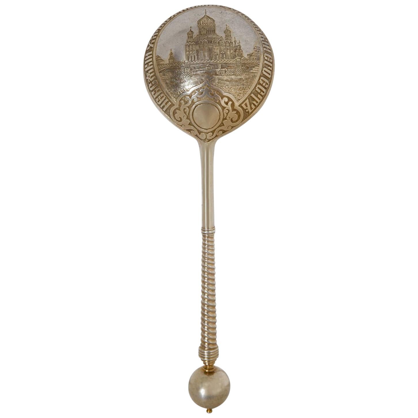 Large Silver Spoon, Moscow, 1888 at 1stDibs
