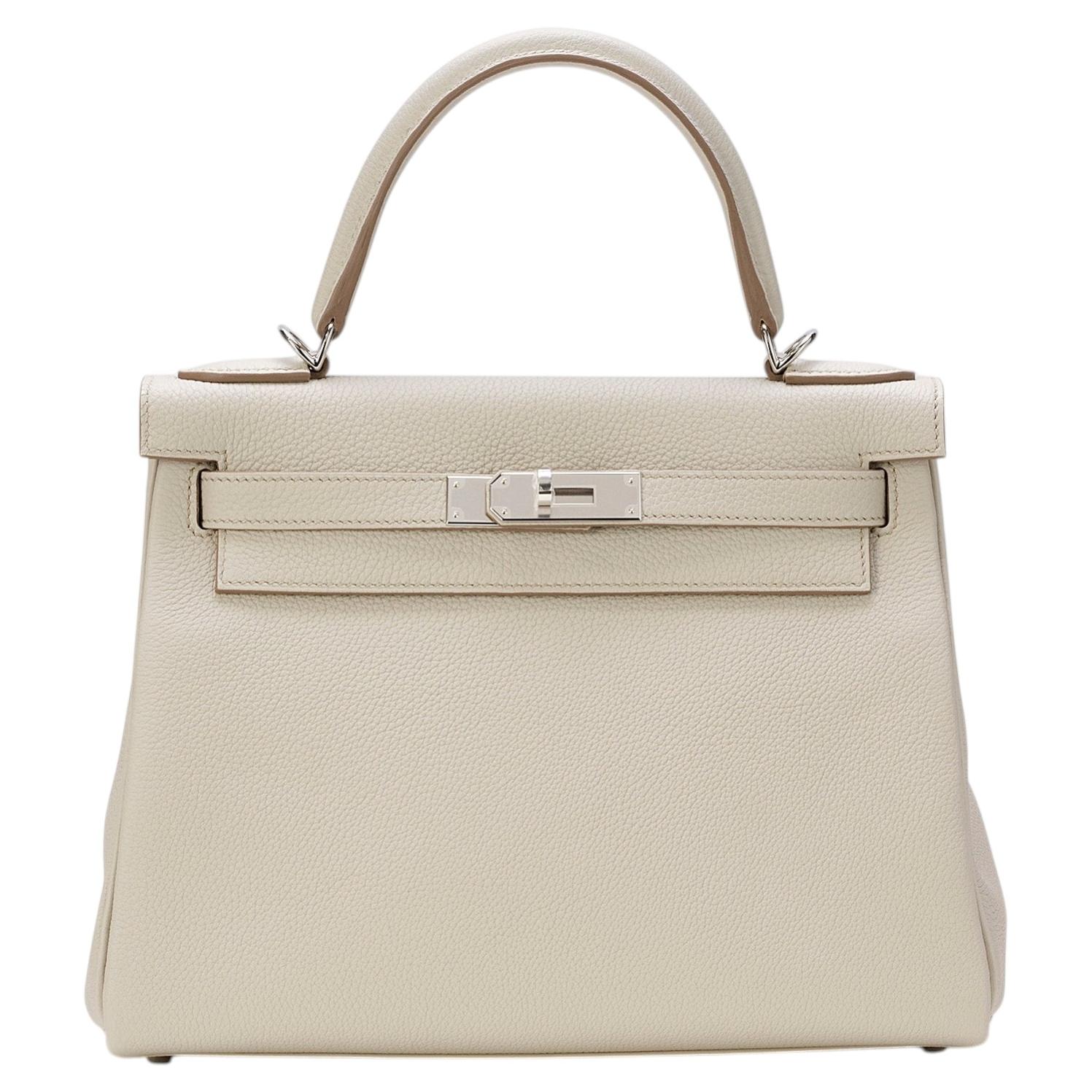 Hermès Kelly Voyage Travel 50cm Grey Evercolor Leather Palladium ...