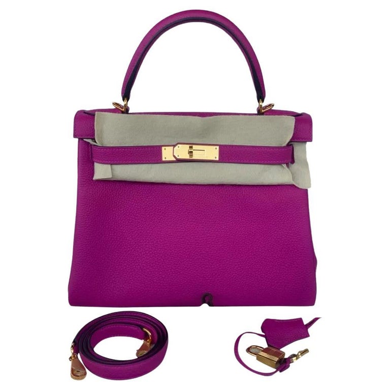 Hermès Kelly 28 Pink bag For Sale at 1stDibs