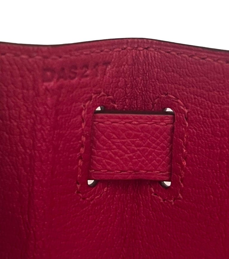 Hermes Kelly 28 Sellier Epsom Leather Rose Extreme Pink Palladium ...