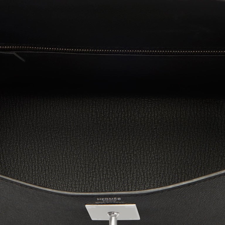 Hermes Kelly 28cm Black Epsom Sellier Shoulder Bag Y Stamp, 2020 at ...