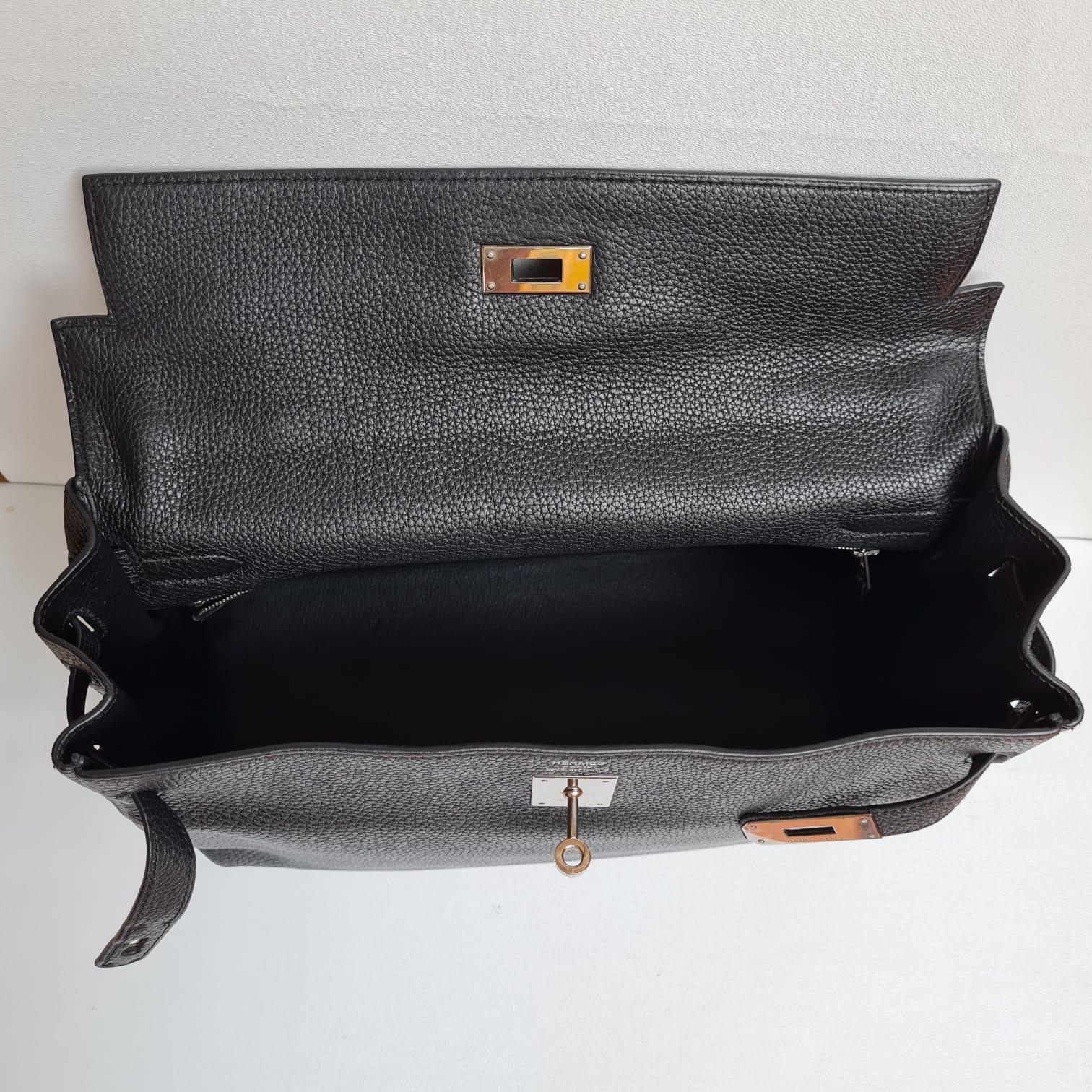 Hermes Kelly 35 Togo Leather Bag For Sale at 1stDibs