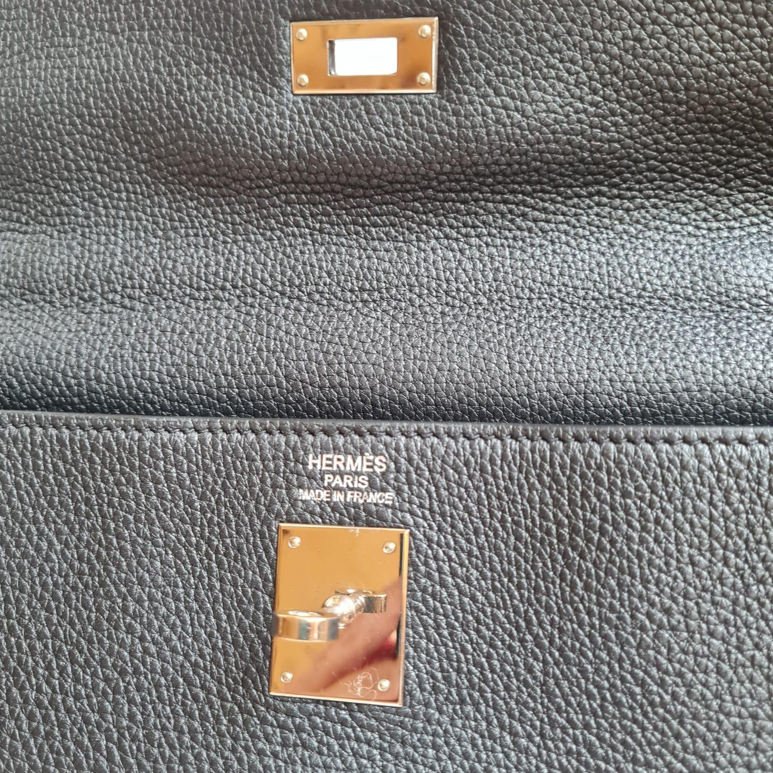 Hermes Kelly 35 Togo Leather Bag For Sale at 1stDibs