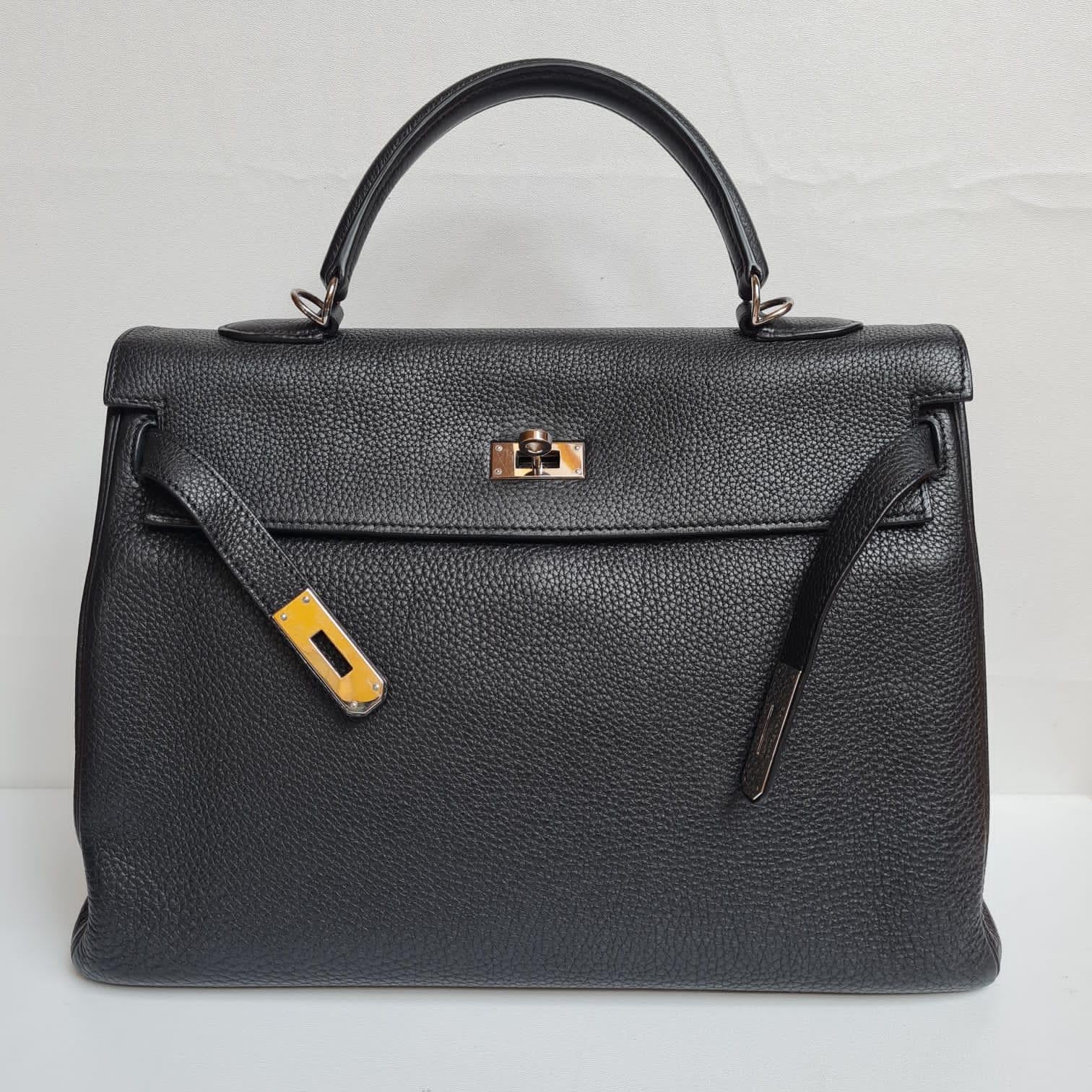Hermes Kelly 35 Togo Leather Bag For Sale at 1stDibs