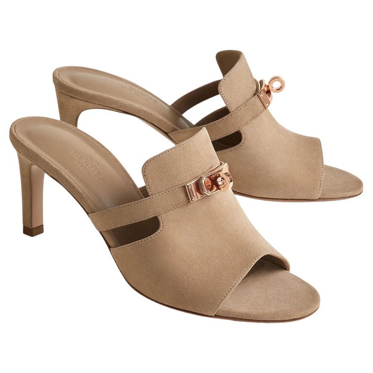 Hermes kelly buckle cute sandals For Sale at 1stDibs