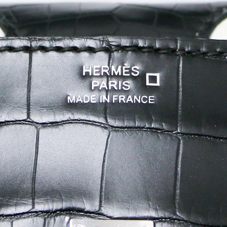 Hermes Kelly Doll Quelle Idole Black Alligator For Sale at 1stDibs