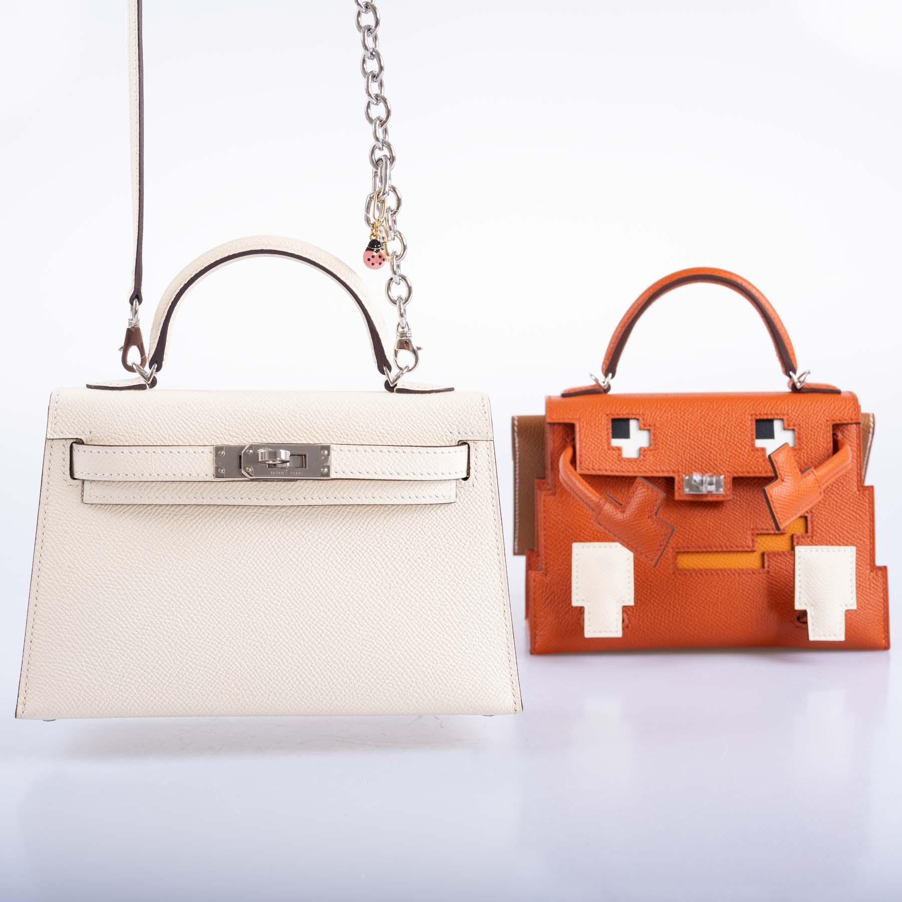 Hermès Kelly Doll Quelle Idole Picto Terre Battue, Nata, Abricot, Gold ...