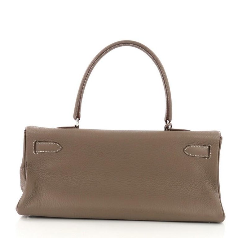 Hermes Kelly Fringe Shoulder Bag Clemence 42 at 1stDibs