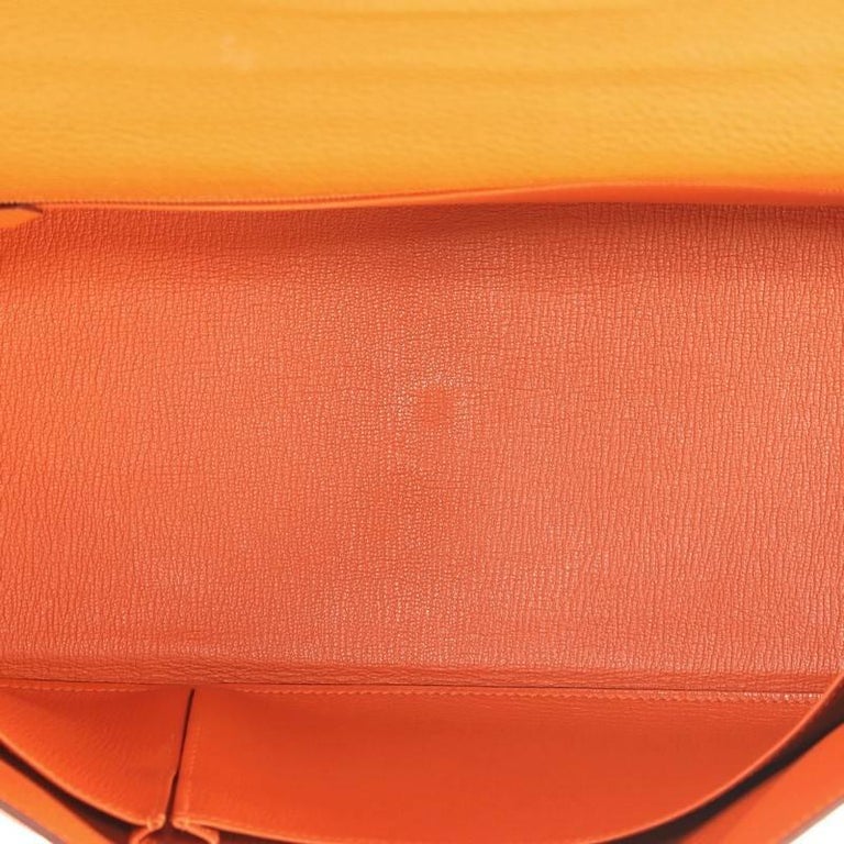 Hermes Kelly Fringe Clemence 42 Shoulder Bag at 1stDibs
