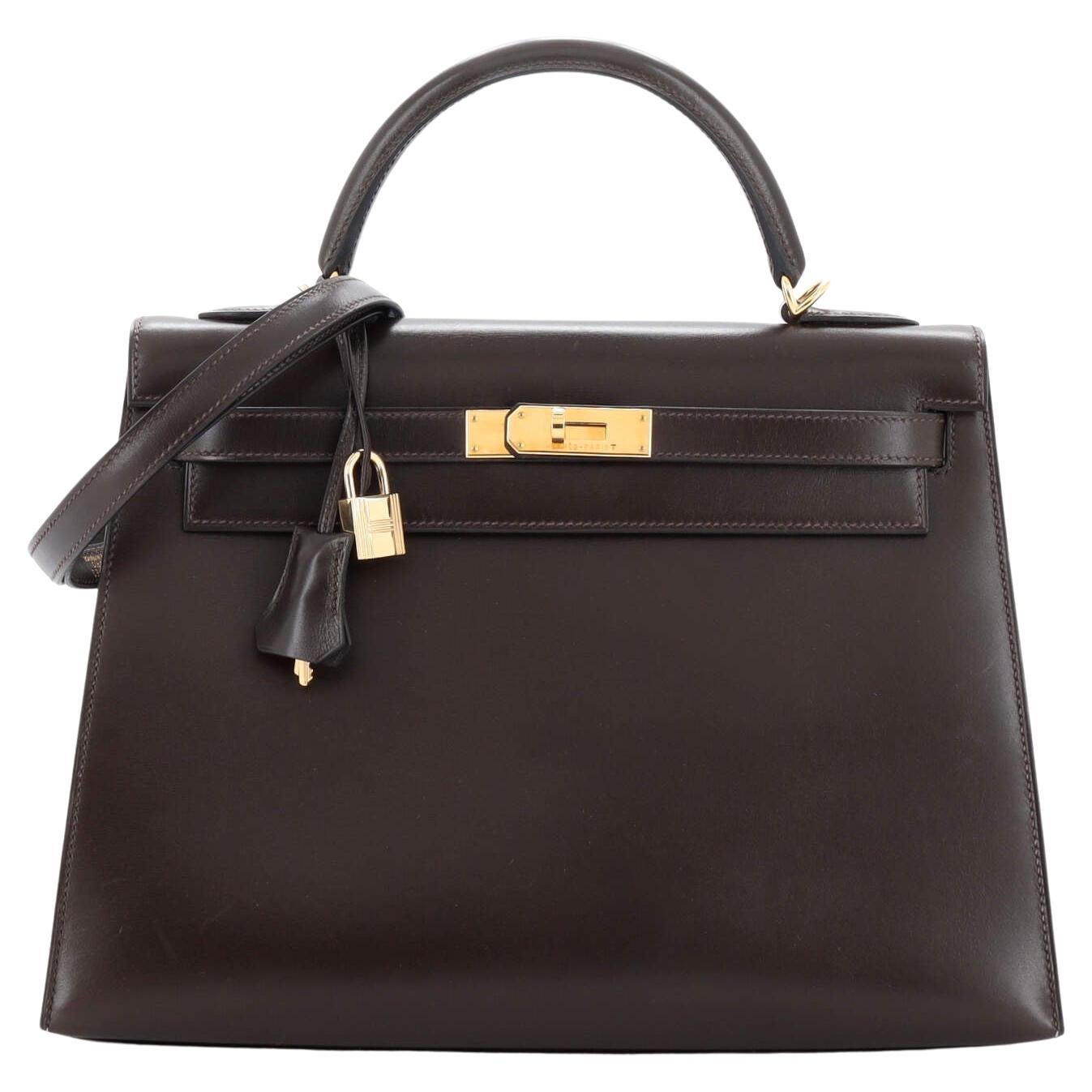 Hermes Kelly Chocolate - 11 For Sale on 1stDibs | crocodile kelly bag ...