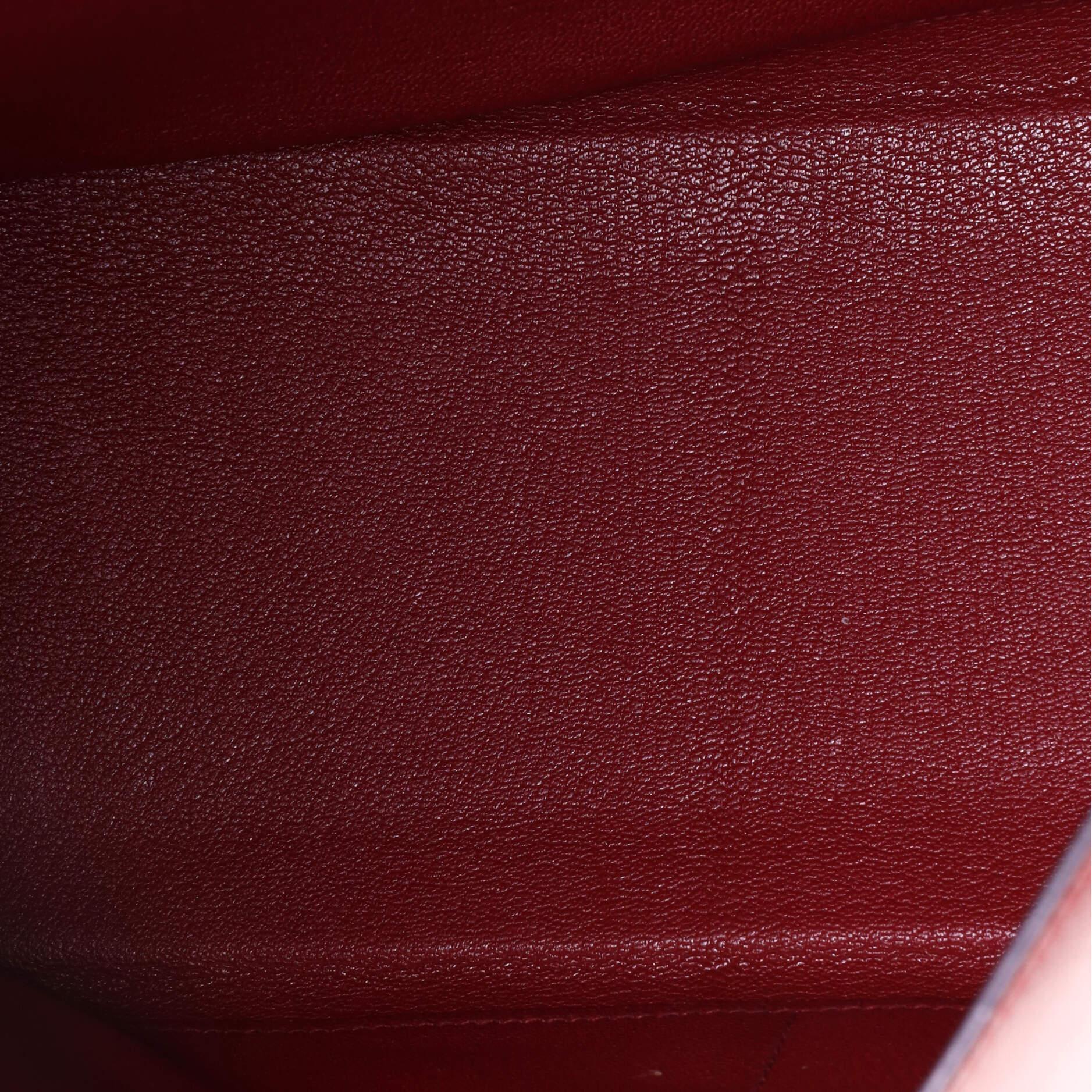 Hermes Kelly Handbag Rouge H Box Calf with Gold Hardware 32 For Sale at ...