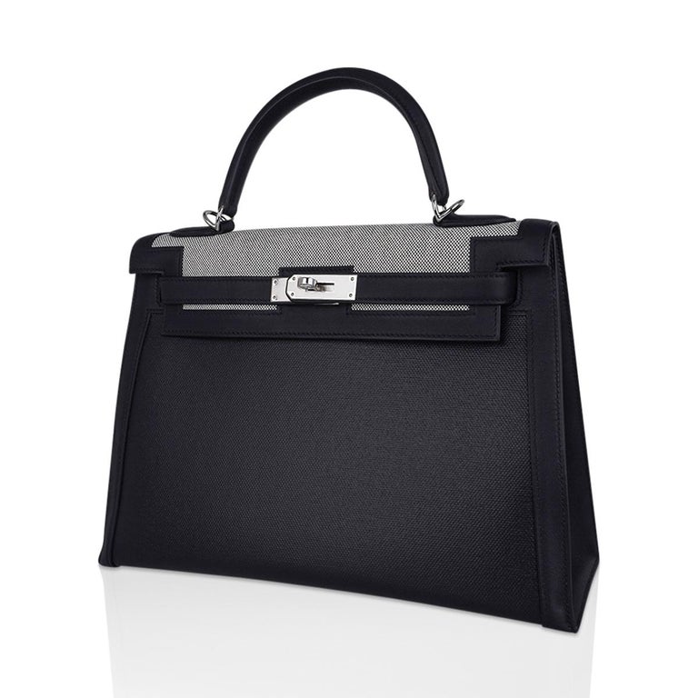 Hermes Kelly II Sellier 32 Toile H Berline / Toile H Plume / Swift ...