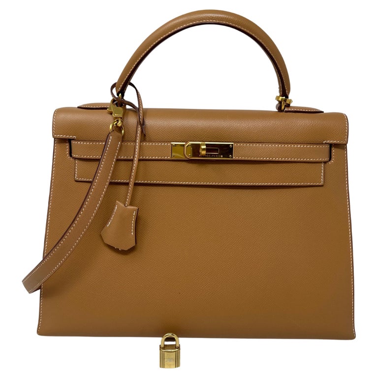 Hermes Kelly Natural Sellier 32 Bag For Sale at 1stDibs