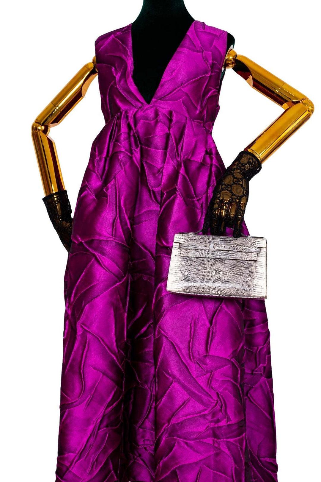 Hermès Kelly Pochette Rare Ombré Lizard with Palladium Hardware For ...