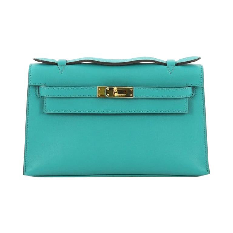 Hermes Kelly Pochette Swift at 1stDibs