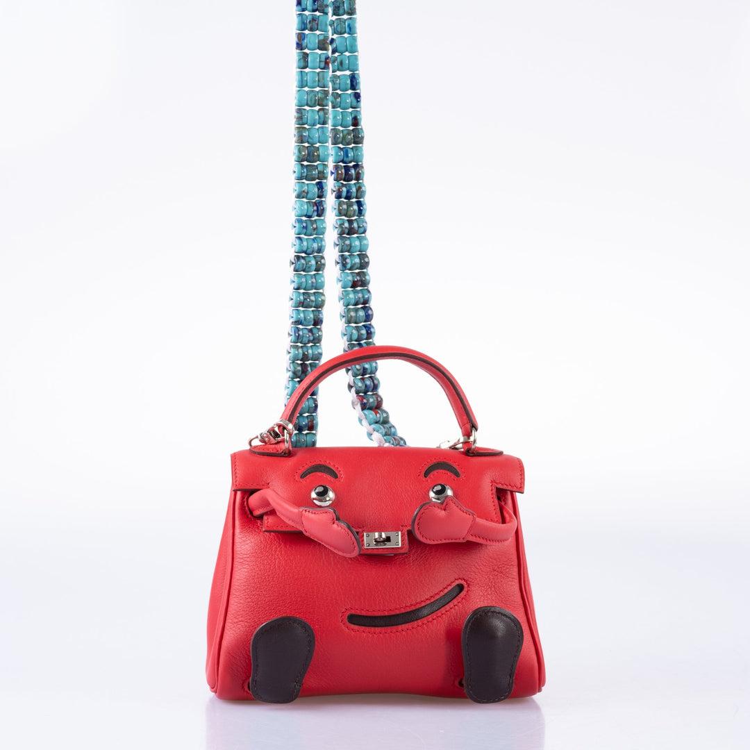 Hermès Kelly Quelle Idole Doll Bag Rouge Gulliver Leather Palladium ...