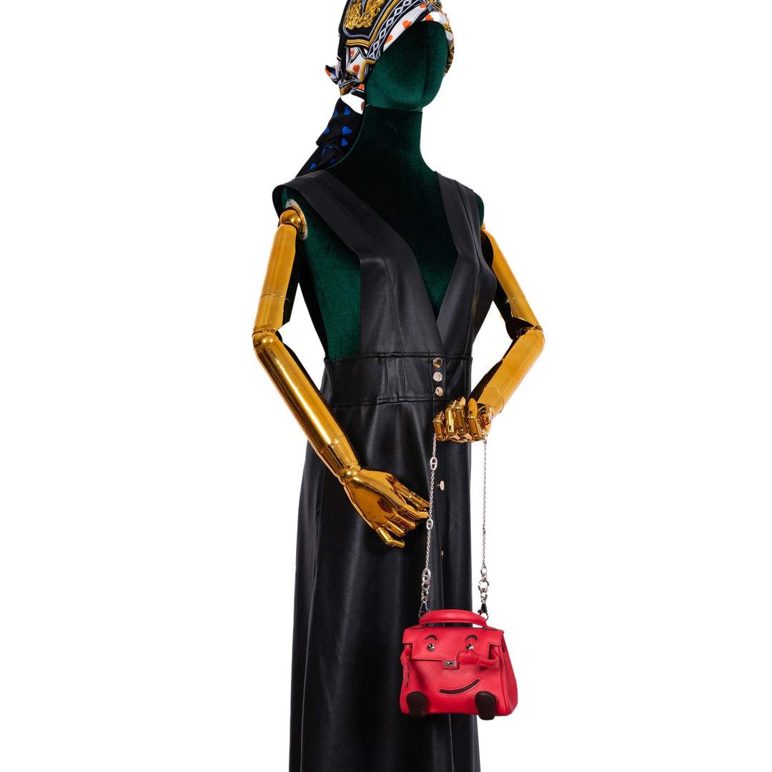 Hermès Kelly Quelle Idole Doll Bag Rouge Gulliver Leather Palladium ...