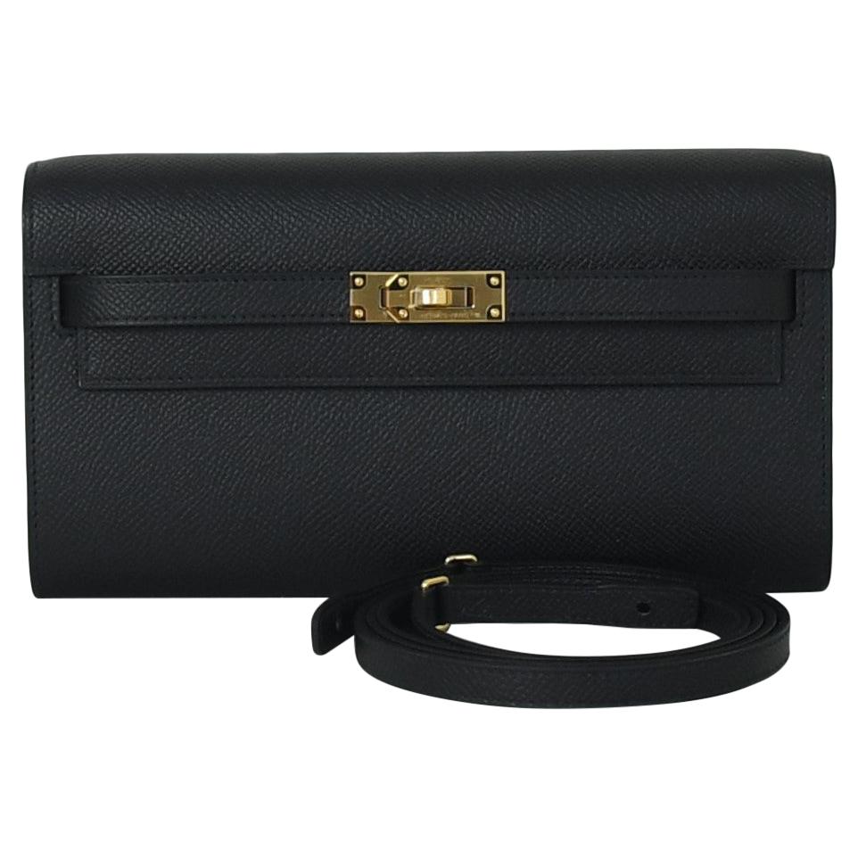 Hermes Kelly To-Go Wallet Gold Hardware Gold at 1stDibs | kelly wallet ...