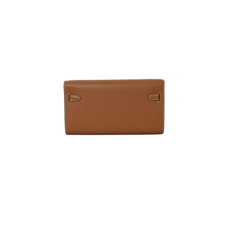 Hermes Kelly To-Go Wallet Gold Hardware Gold at 1stDibs | kelly wallet ...