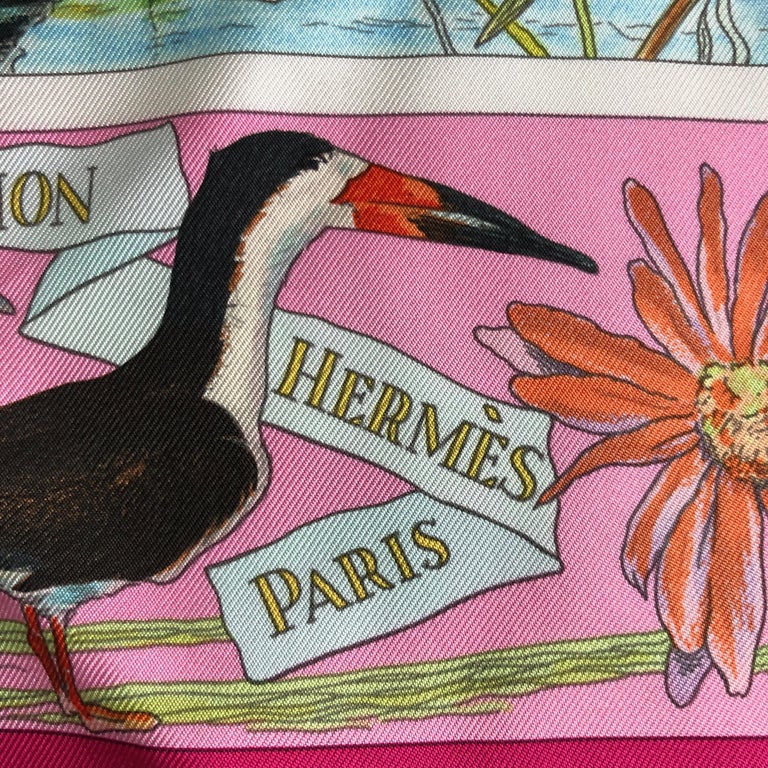 Hermes Kermit Oliver Caesar Kleberg Wildlife Scarf Limited Edition 2014 ...