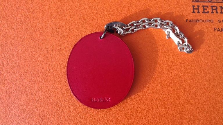 Hermès Keychain Key Holder Ladybug Charm Leather and Silver for Kelly ...