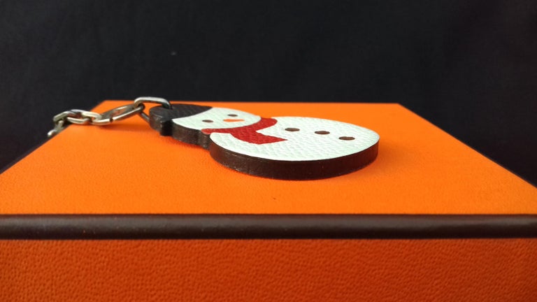 Hermès Keychain Key Holder Winter Snowman Charm for Kelly Birkin bags ...