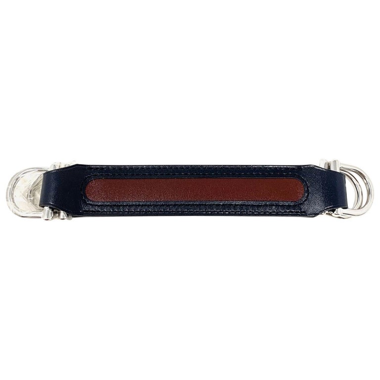 Hermès Leather Scarf Ring For Sale at 1stDibs