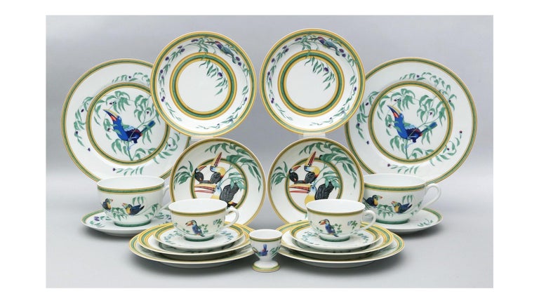 Hermès : "Les Toucans " Part of Set For Sale at 1stDibs