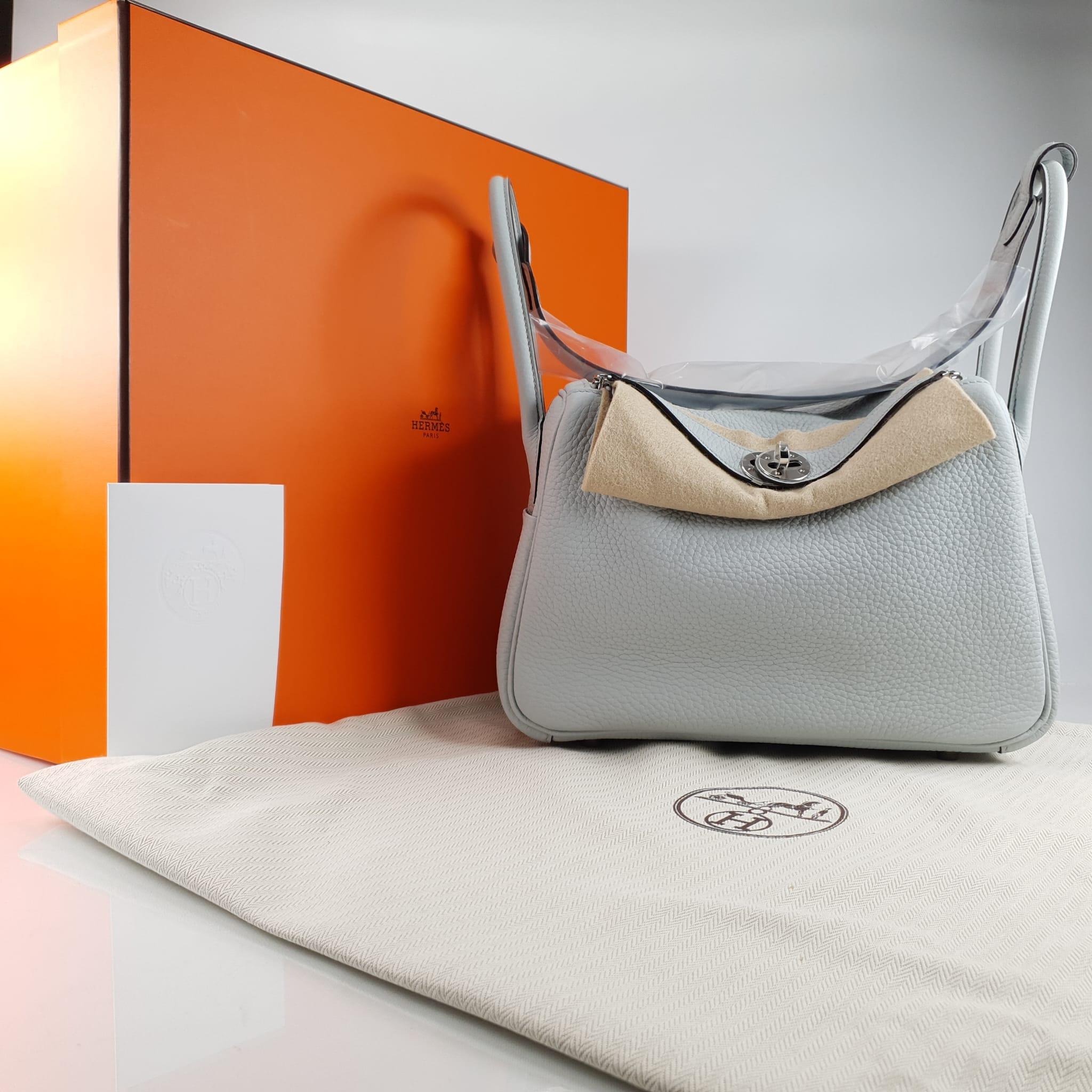 Hermes Lindy 26 Blue Pale Phw For Sale at 1stDibs