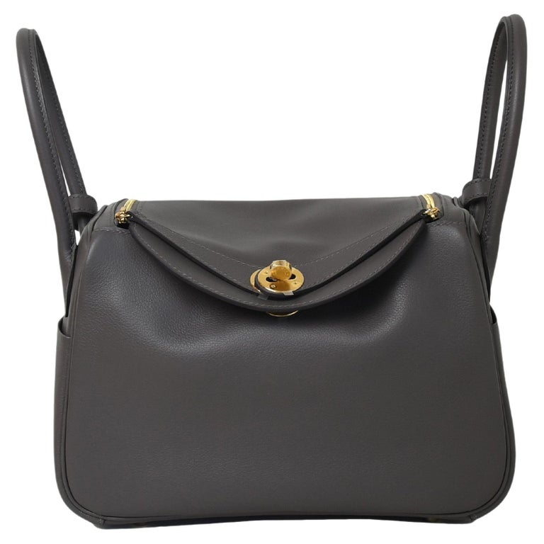 Hermes Lindy 26 Evercolor Gold Etain For Sale at 1stDibs