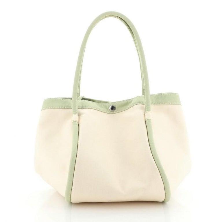 Hermes Lindy Beach Bag Toile at 1stDibs