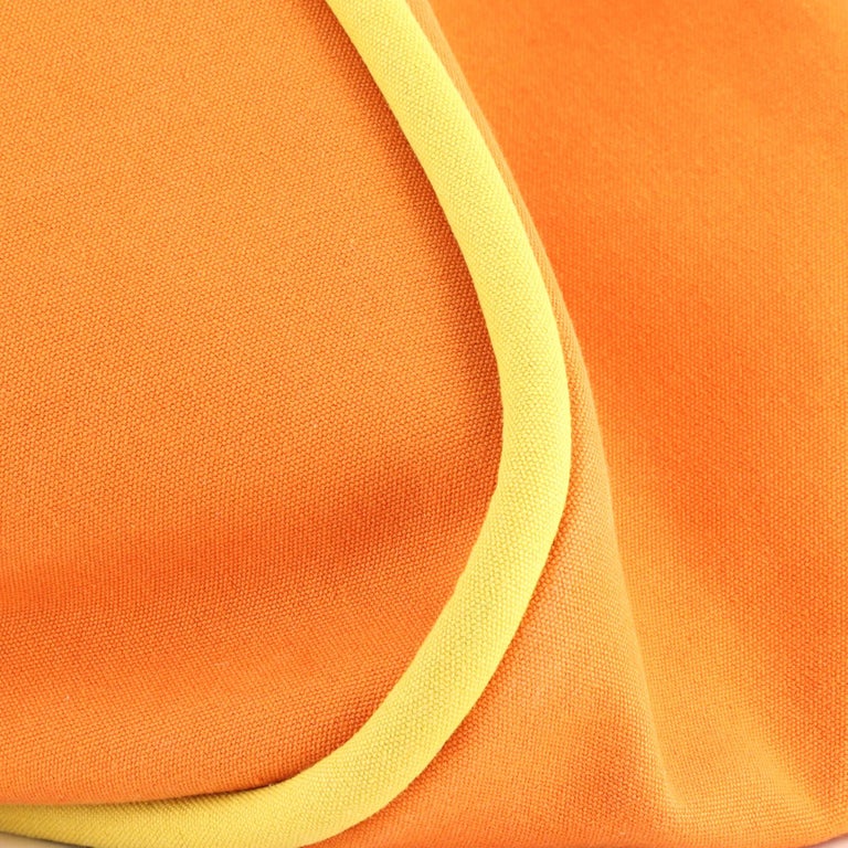 Hermes Lindy Beach Bag Toile For Sale at 1stDibs