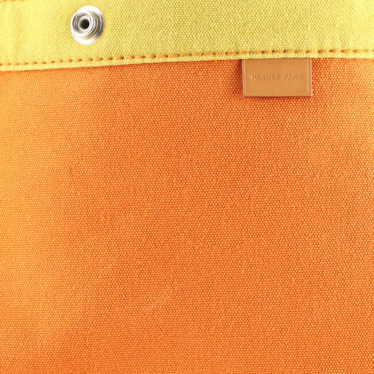 Hermes Lindy Beach Bag Toile For Sale at 1stDibs