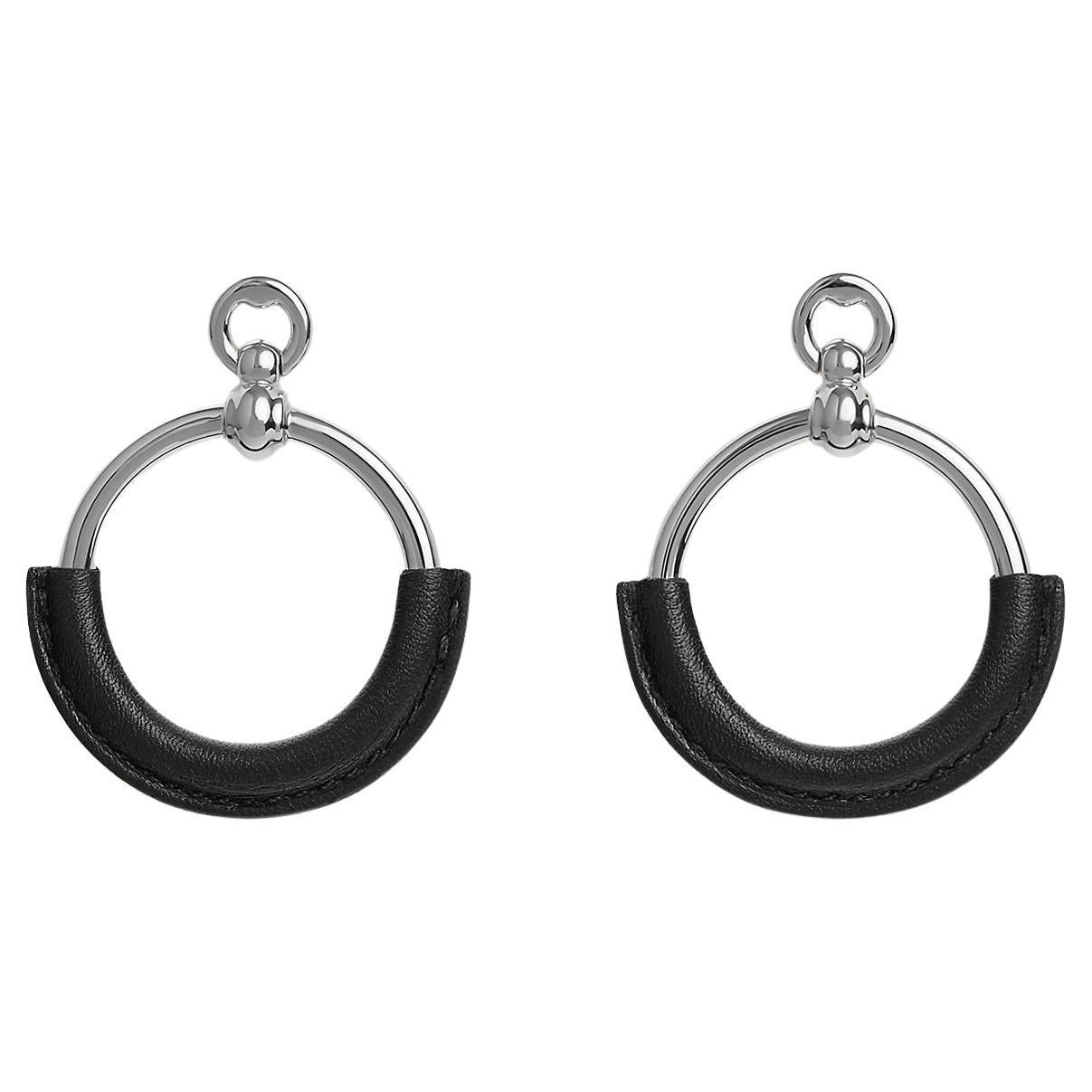 Hermes Loop Earrings, Medium Model Silver For Sale at 1stDibs | hermes ...