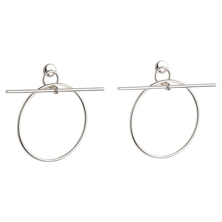 Hermes Loop-Ohrringe, mittleres Modell im Angebot bei 1stDibs