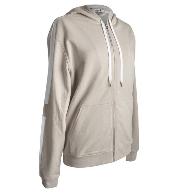 Hermes Men's Hooded Zipped Sweater Jogging Hoodie M at 1stDibs ...
