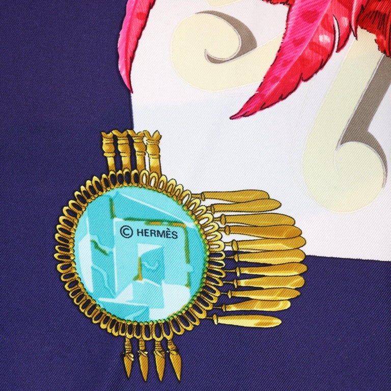 Hermès "Mexique" 90cm Silk Twill Scarf by Cathy Latham, 1991. For Sale ...