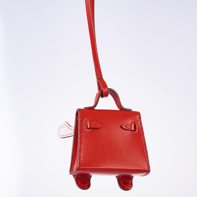 Hermès Micro Kelly Quelle Idole Bag Charm Rose Sakura, Sanguine, Nata ...