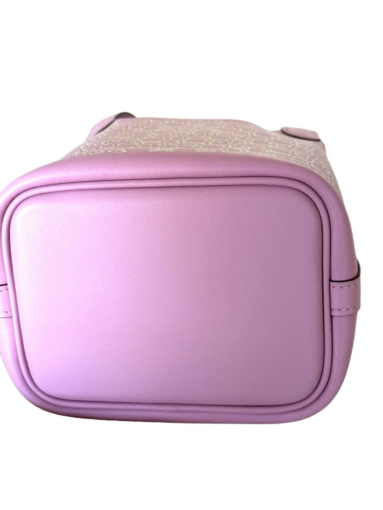 Hermès Micro Picotin Lock 14 "Lucky Daisy" Mauve Sylvestre Swift ...