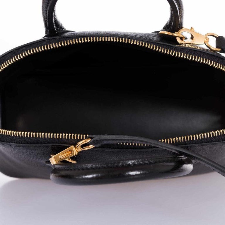 Hermès Mini Bolide 1923 Black Mysore Chevre Gold Hardware Handbag For ...